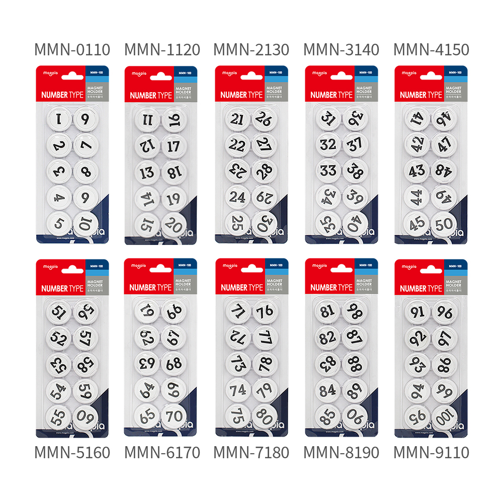 Magnet Button - Number - Magpia Co., Ltd.