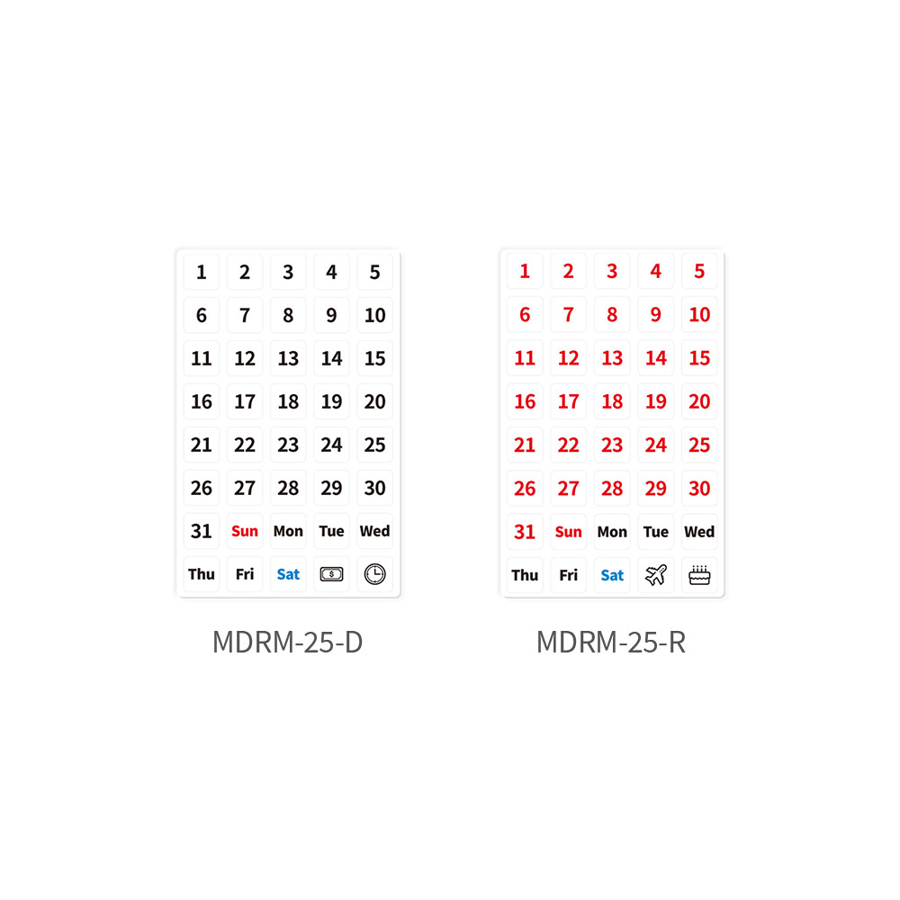 White Board Magnet Accessory – day number - Magpia Co., Ltd.